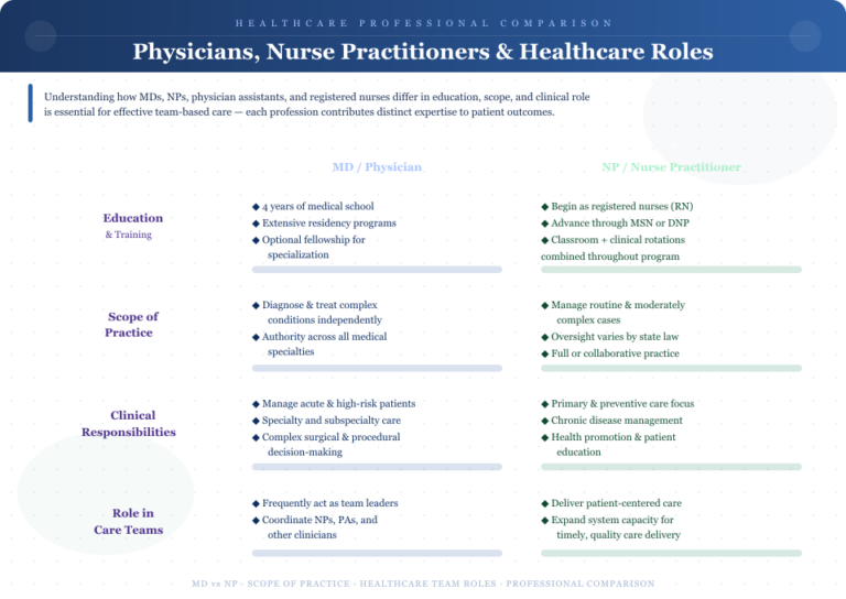 MD Vs NP: A Complete Guide To Nurse Practitioner Vs MD Roles In Healthcare